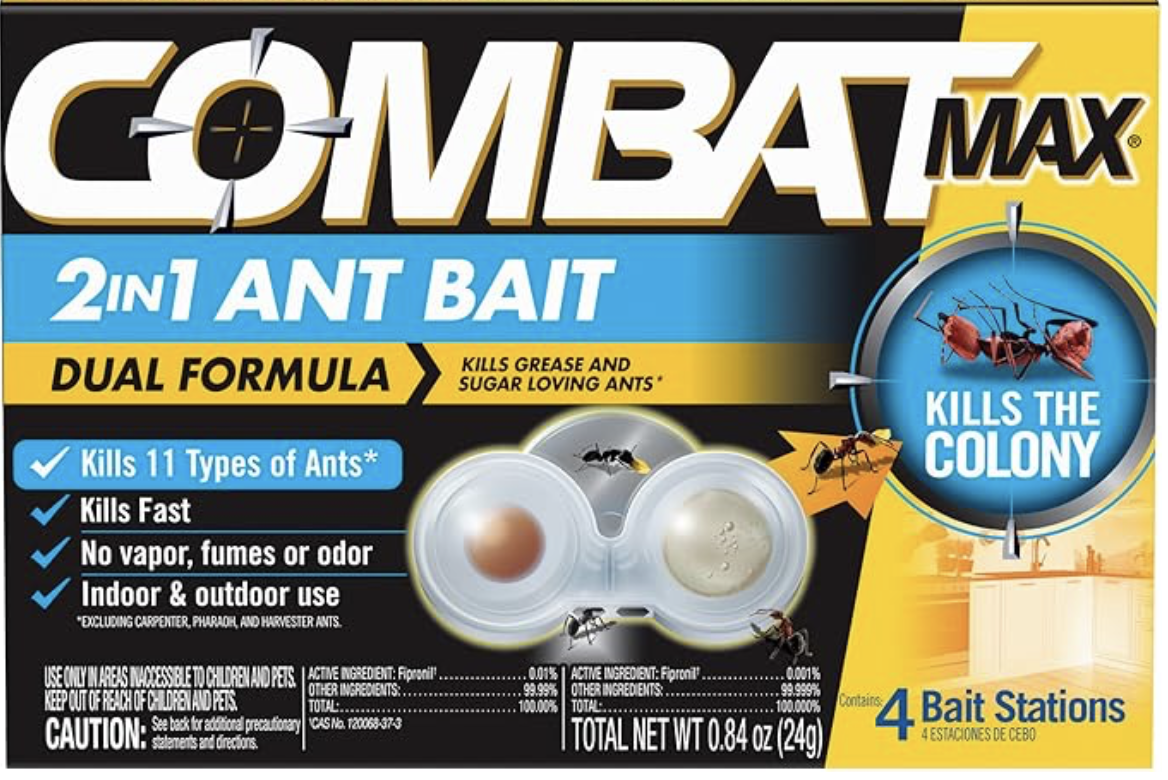 how I got rid of ants with Combat ant bait